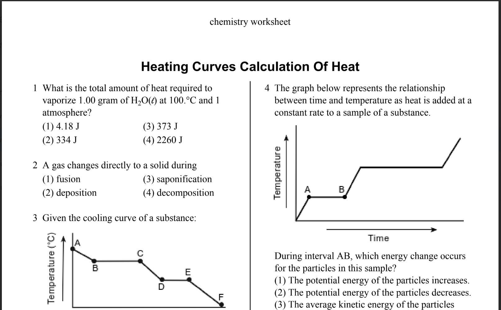Heating Cooling Curves Discover And Master Now Chemdunn